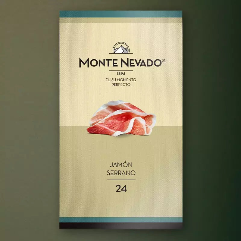 Monte Nevado Jamón Serrano Ham 24 Months Aged Presliced 3 oz (85 g) – Tavola Italian Market