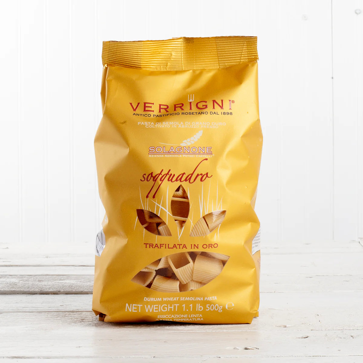 Verrigni Soqquadro Trafilata in Oro (Gold Die Cut) Pasta 1.1 Lb (500 g ...