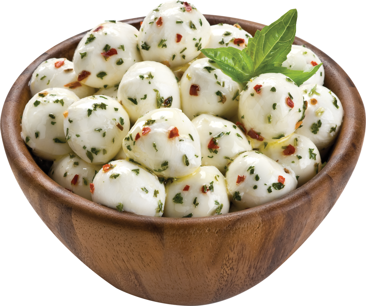 Lioni Marinated Ciliegine Cherry Size Fresh Mozzarella Cheese with Oli ...