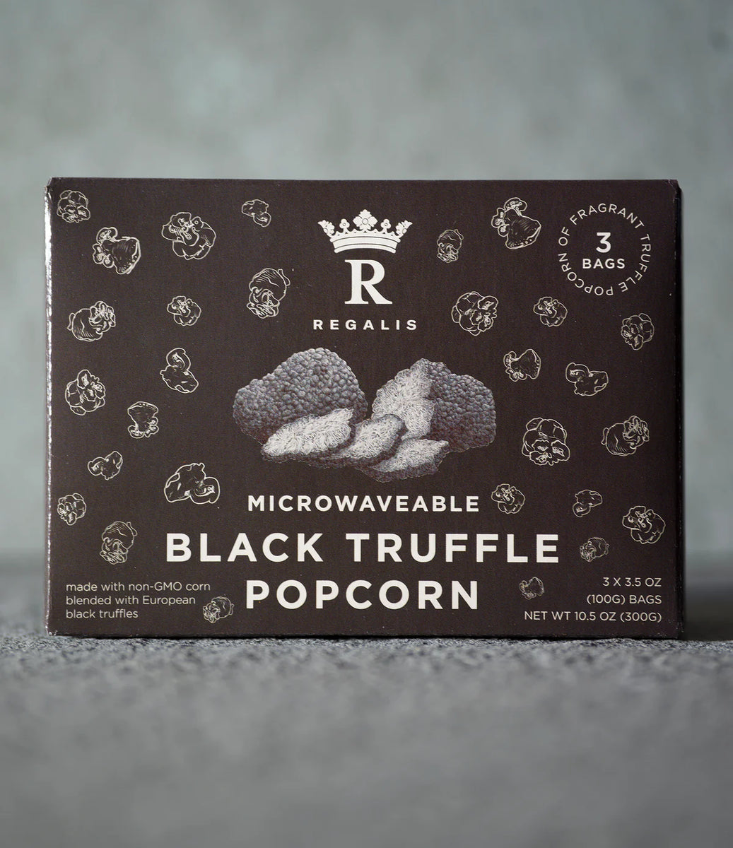 Regalis Black Truffle Popcorn Microwavable 3 x 3.5 oz bags (3 x 100 g ...