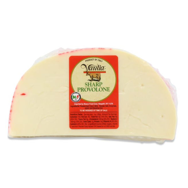 Vantia Sharp Provolone Cheese Half Moon ≈ 9 oz – Tavola Italian Market