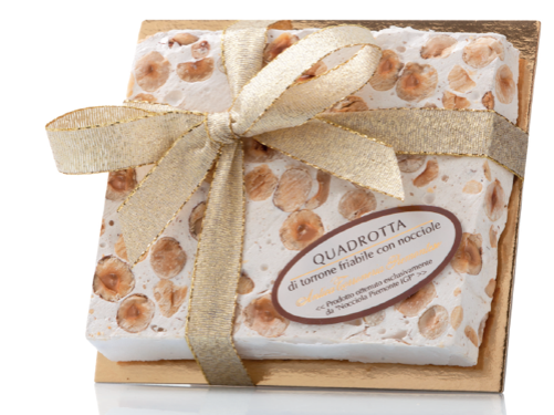 Antica Torroneria Quadrotta Hard Torrone Crunchy Nougat with Hazelnuts ...