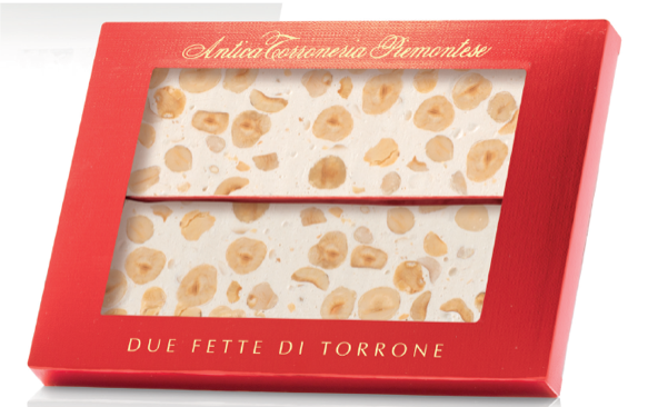 Antica Torroneria Due Fette di Torrone Hard Cruchy Nougat with Hazelnu ...