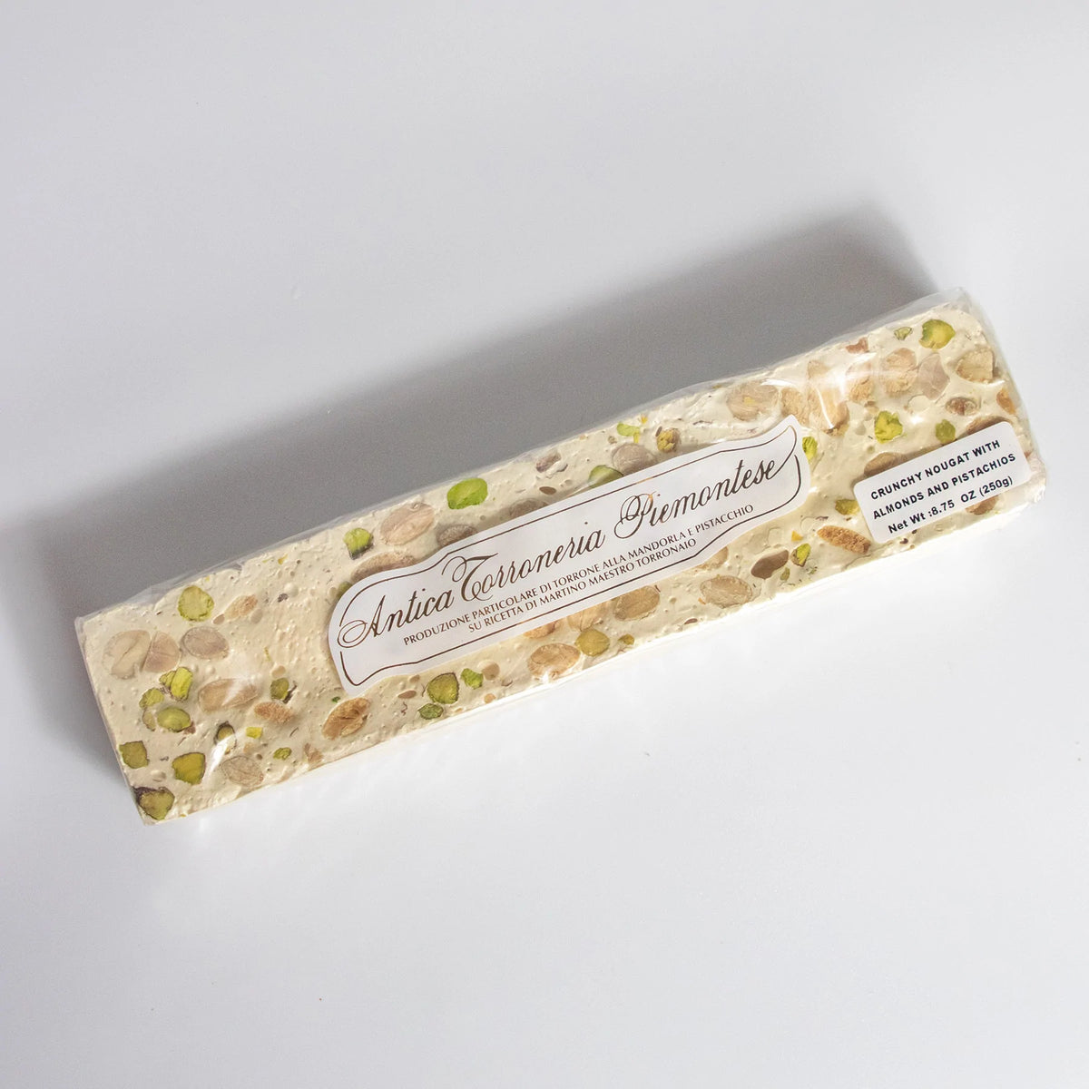 Antica Torroneria Torrone Hard Crunchy Nougat w/ Almonds and Pistachio ...